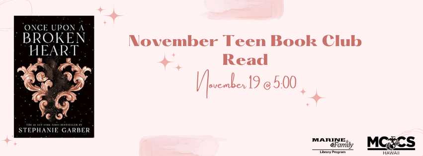 MCCS November Teen Book Club Read