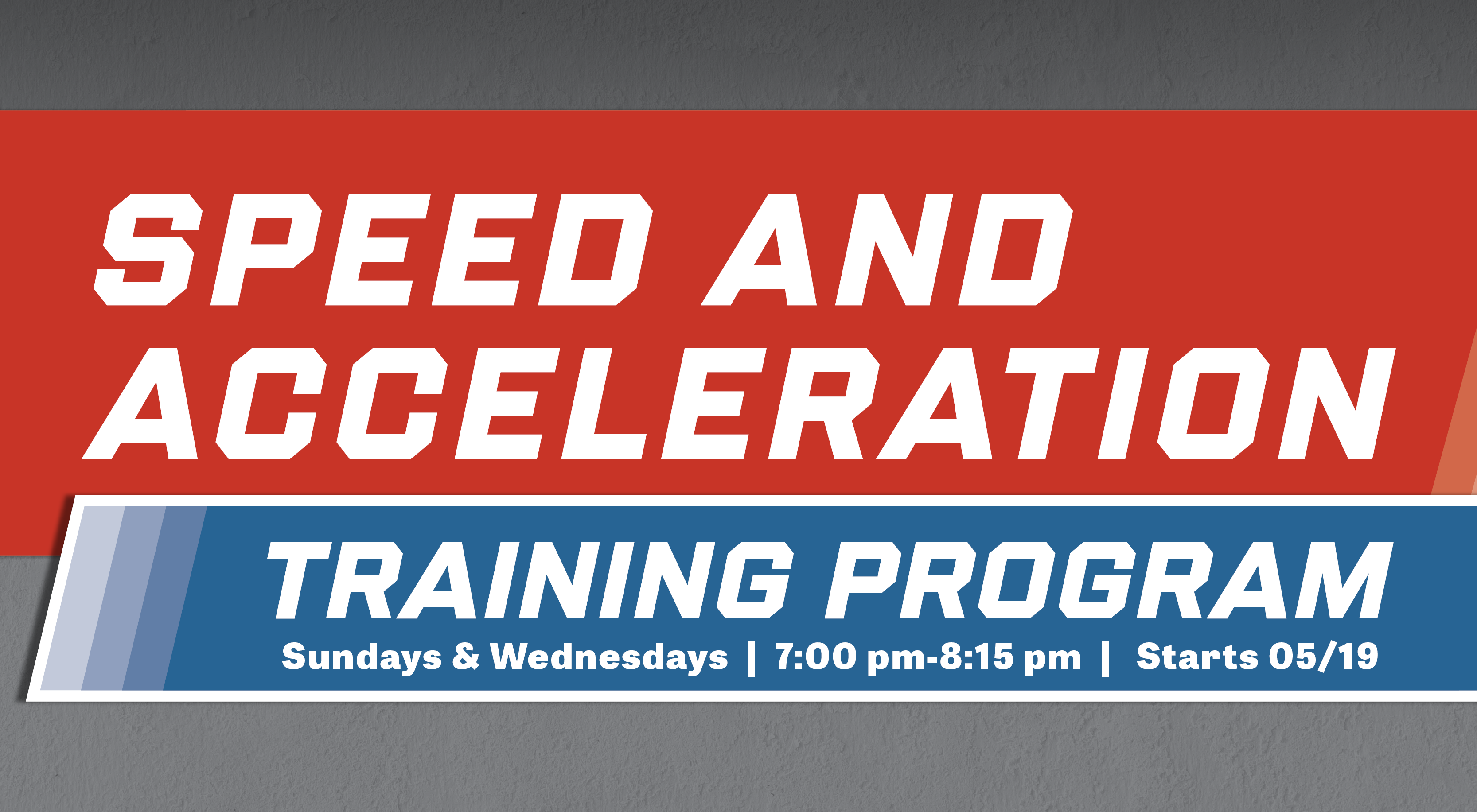 MCCS Speed and Acceleration Training Program